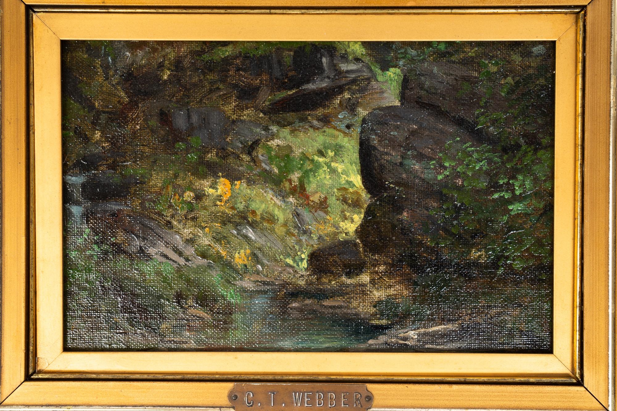 Charles T. Webber | OIL ON BOARD LANDSCAPE (Late 19th Century) | MutualArt
