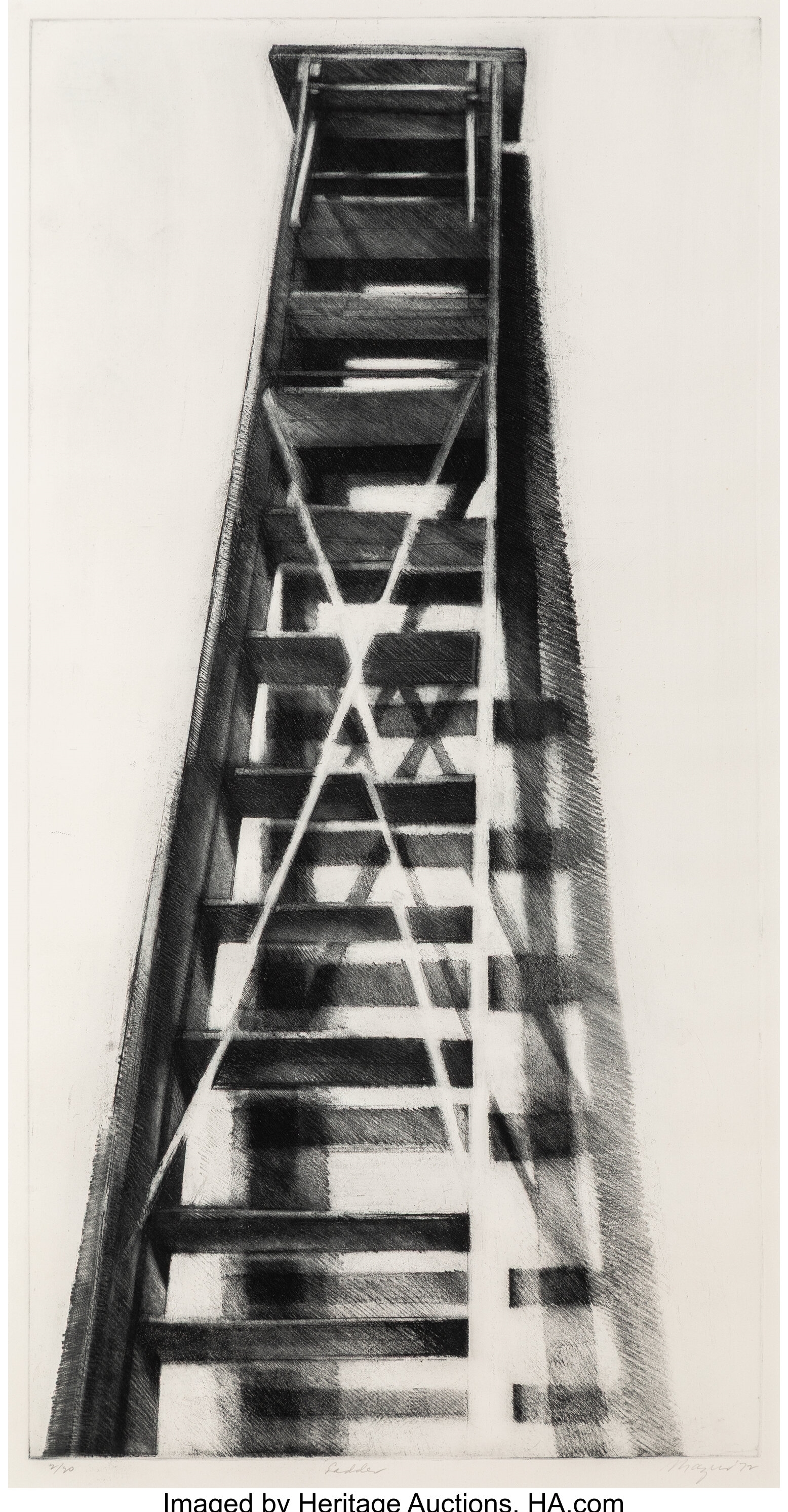 Michael Mazur | Ladder (1972) | MutualArt