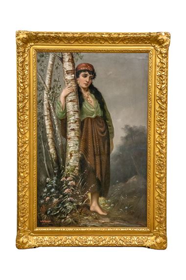 Astley David Montague Cooper | Gypsy Woman In Birch Grove | Compare ...