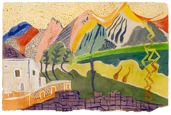 Werner Gilles | Ischia landscape (1951) | MutualArt