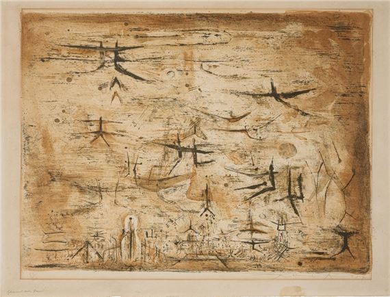 Wou-Ki Zao | Sky over Paris (1954) | Artwork performance at auction ...