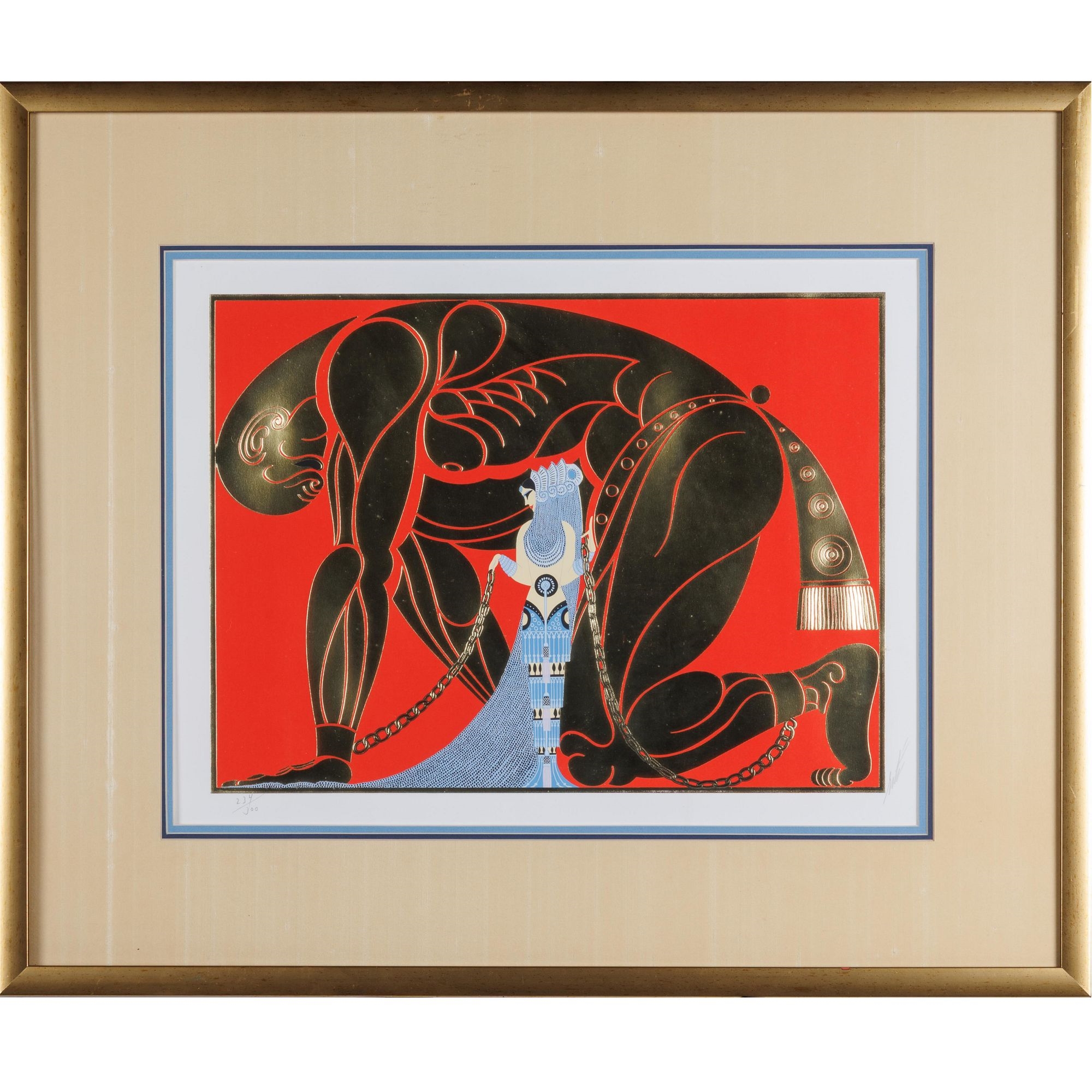 Erté | Samson and Delilah (1980) | Compare similar artworks | MutualArt