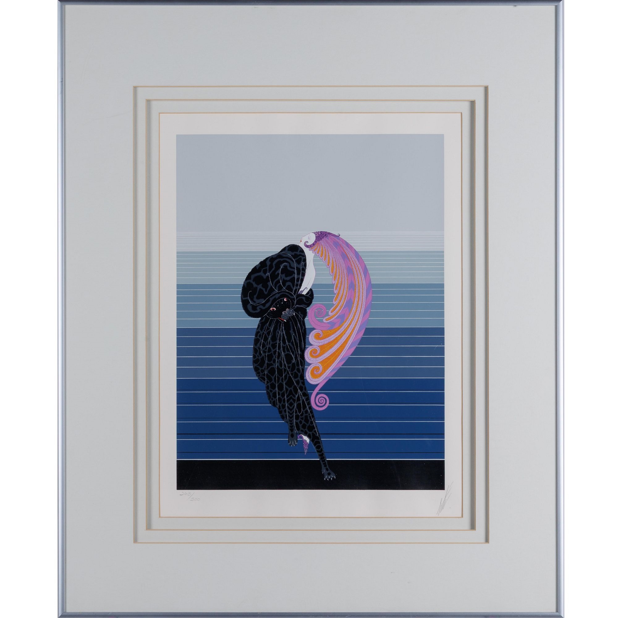 Erté | Beauty and the Beast, from the series Twenties Remembered Suite ...