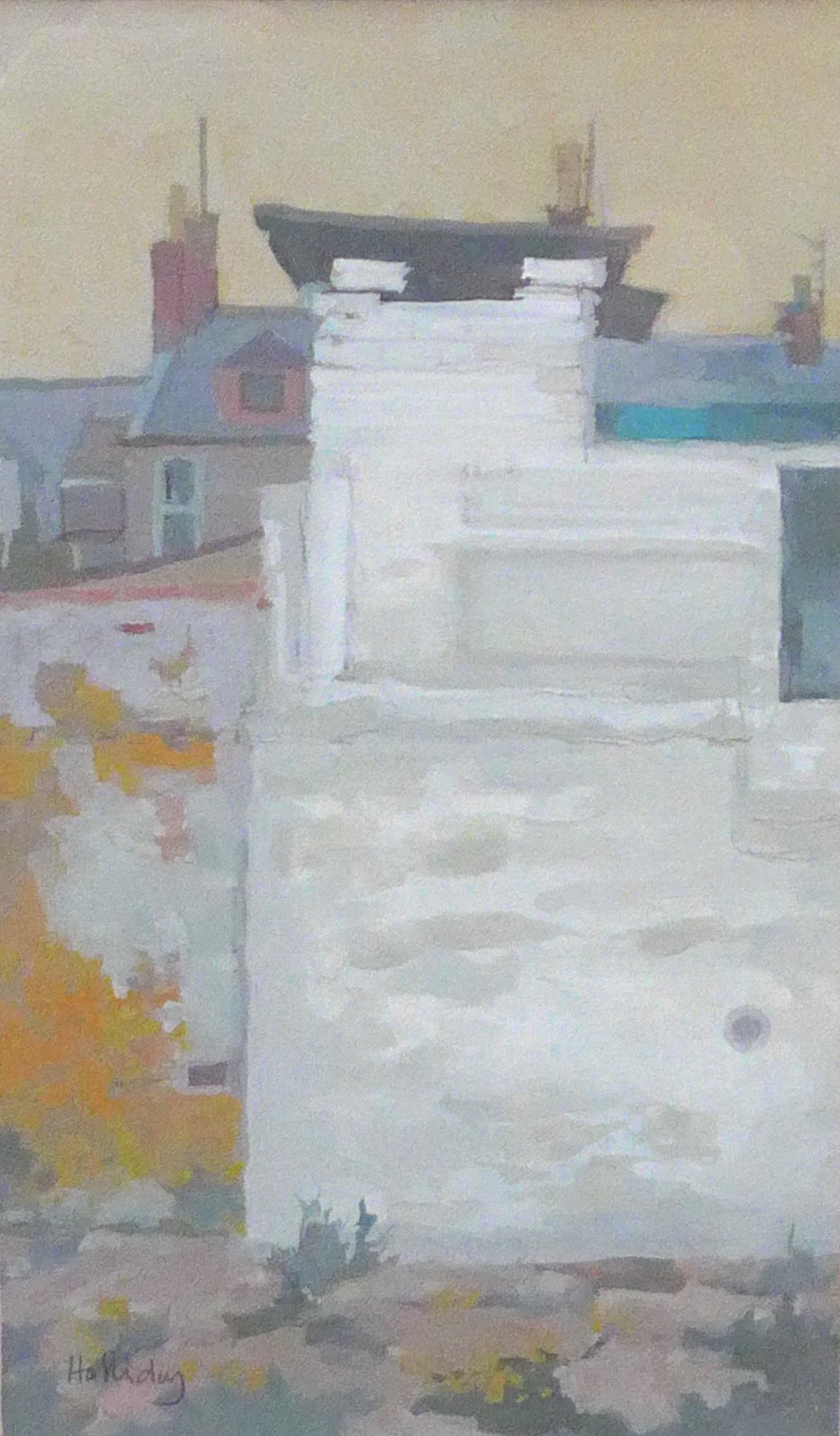 Irene Halliday | Three framed and glazed gouache works - Trees with ...