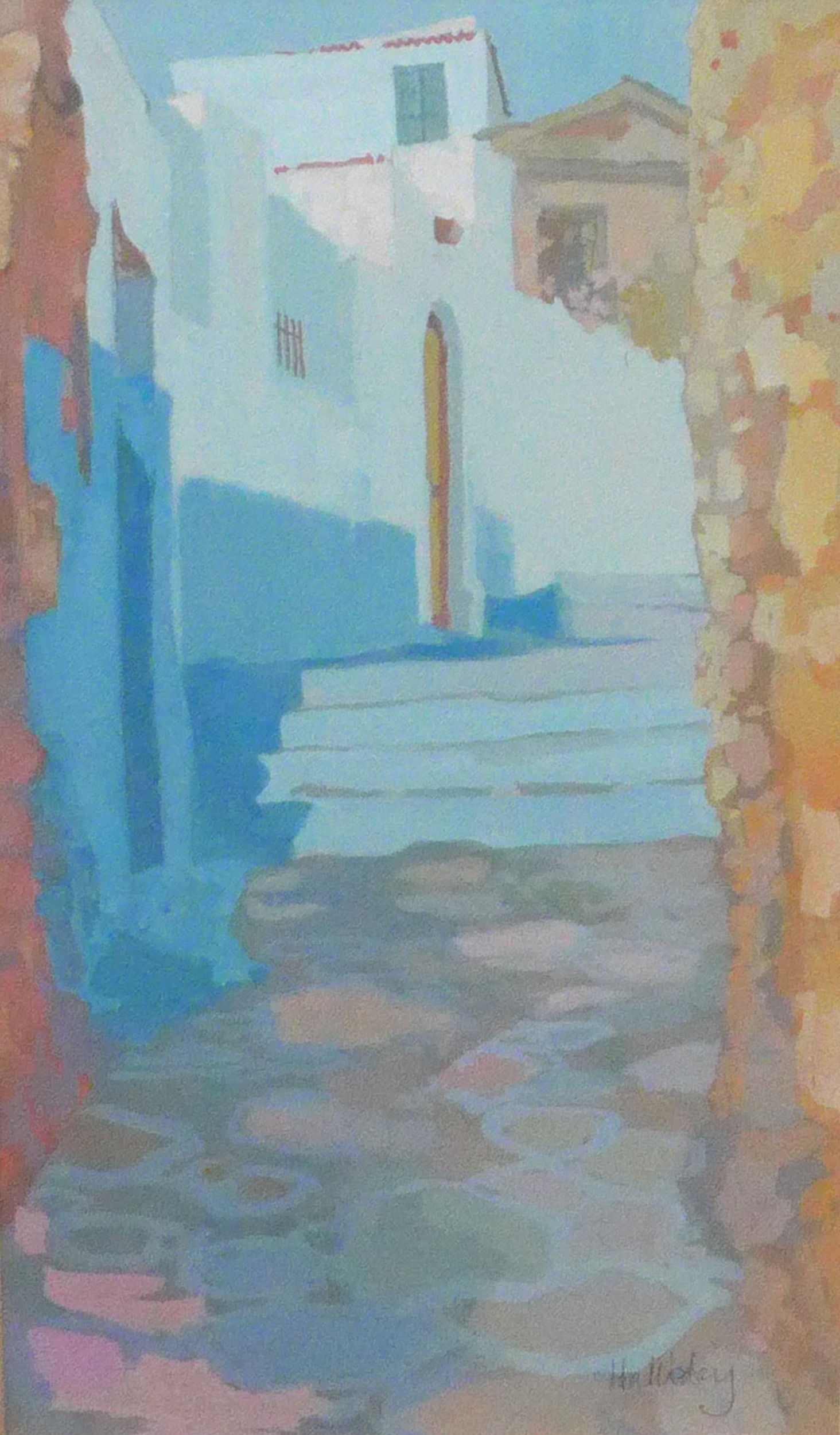 Irene Halliday | Three framed and glazed gouache works - Trees with ...