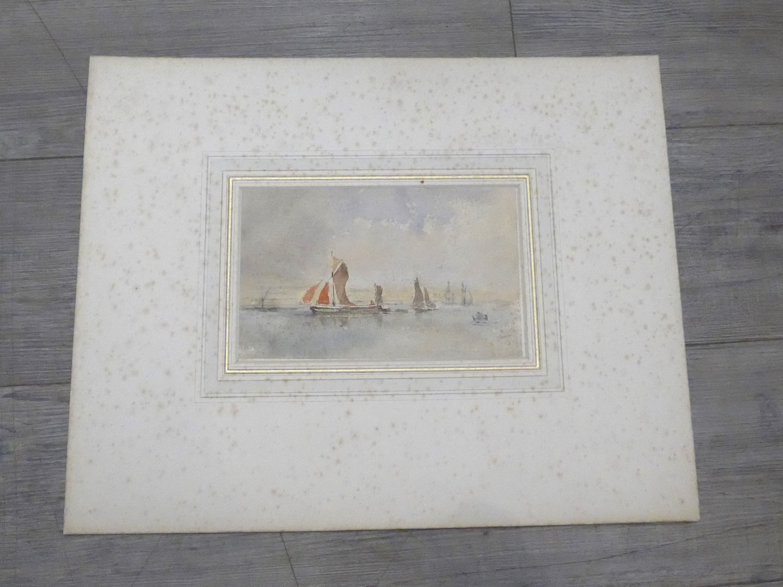 David Cox, Jr. | A 19th Century watercolour of Thames Barges (19th ...