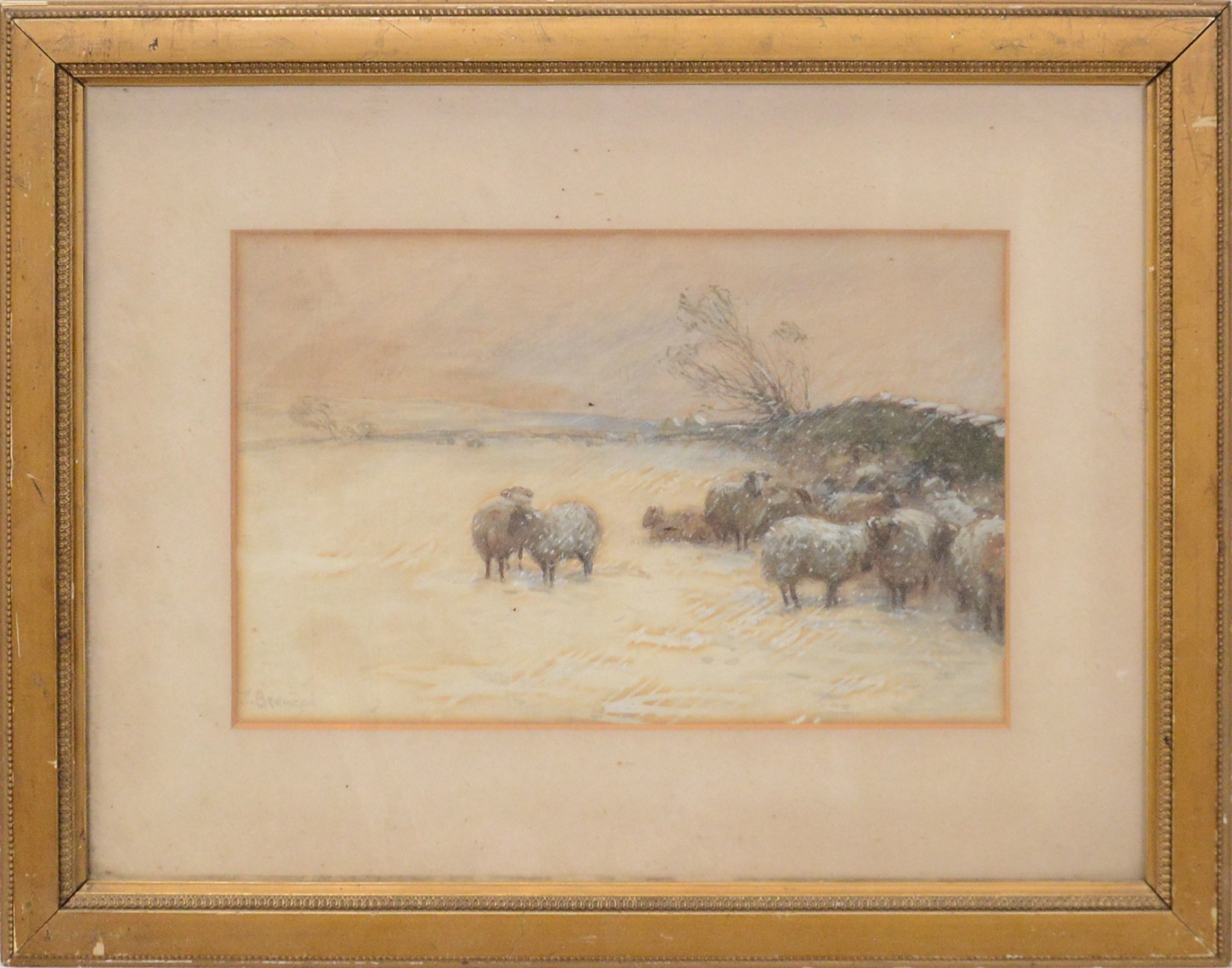 John Atkinson | Sheep sheltering | MutualArt