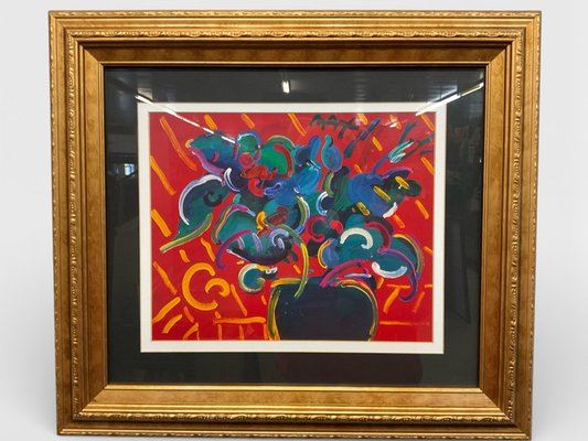 Peter Max | Vase of Flowers | MutualArt