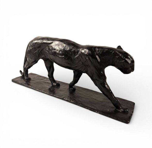 Rembrandt Bugatti | Léopard marchant | MutualArt