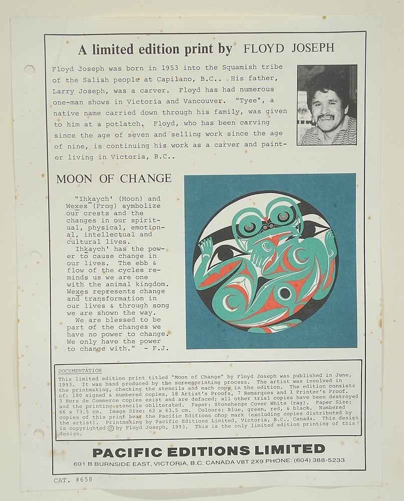 Tyee' Floyd Joseph | Moon of Change (1993) | MutualArt