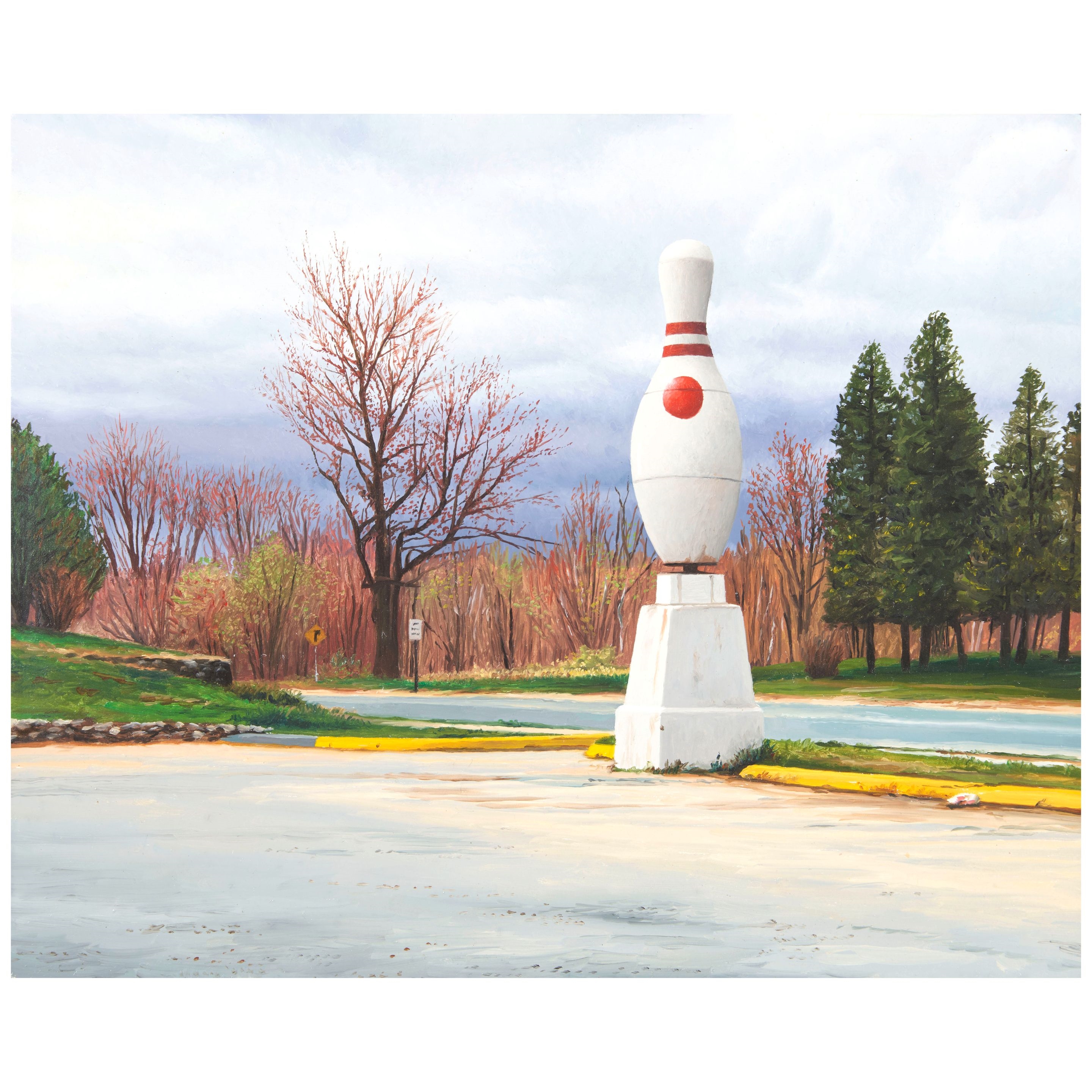 Scott Prior | Bowling Alley Parking Lot (1984) | MutualArt