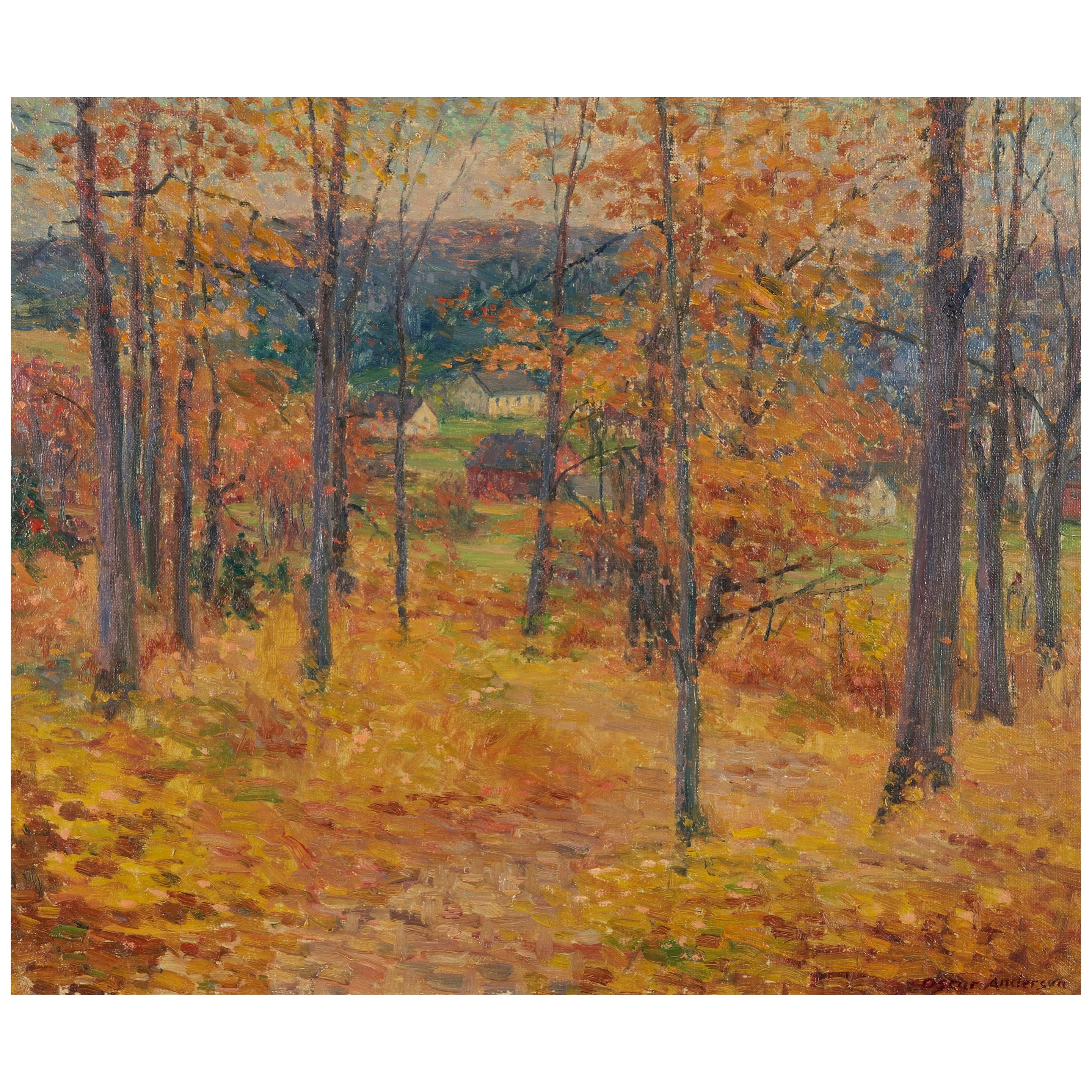 Oscar Anderson | Autumn Gold (1925) | MutualArt