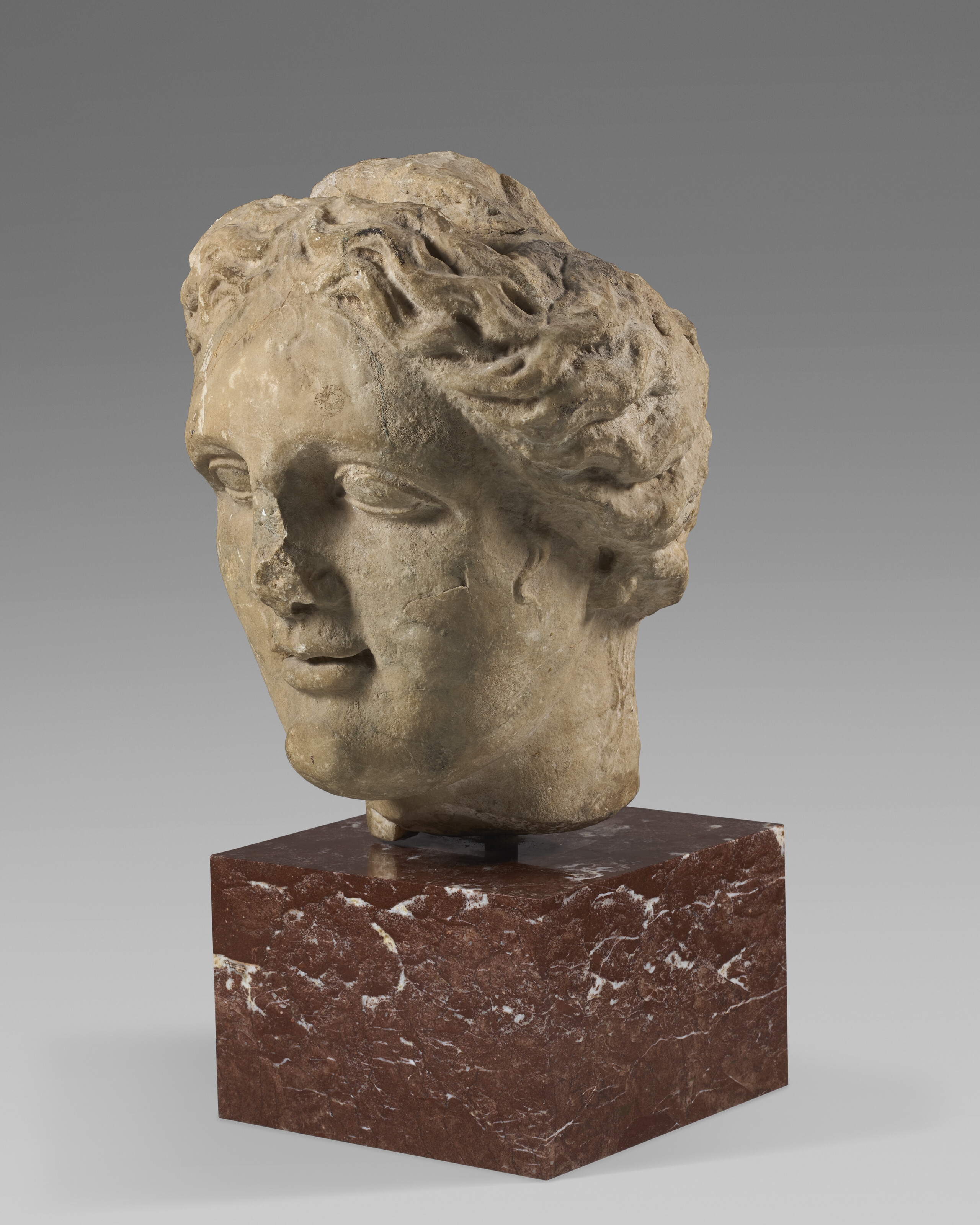 Roman School, 1st Century | AN OVER-LIFESIZED ROMAN MARBLE HEAD OF A ...