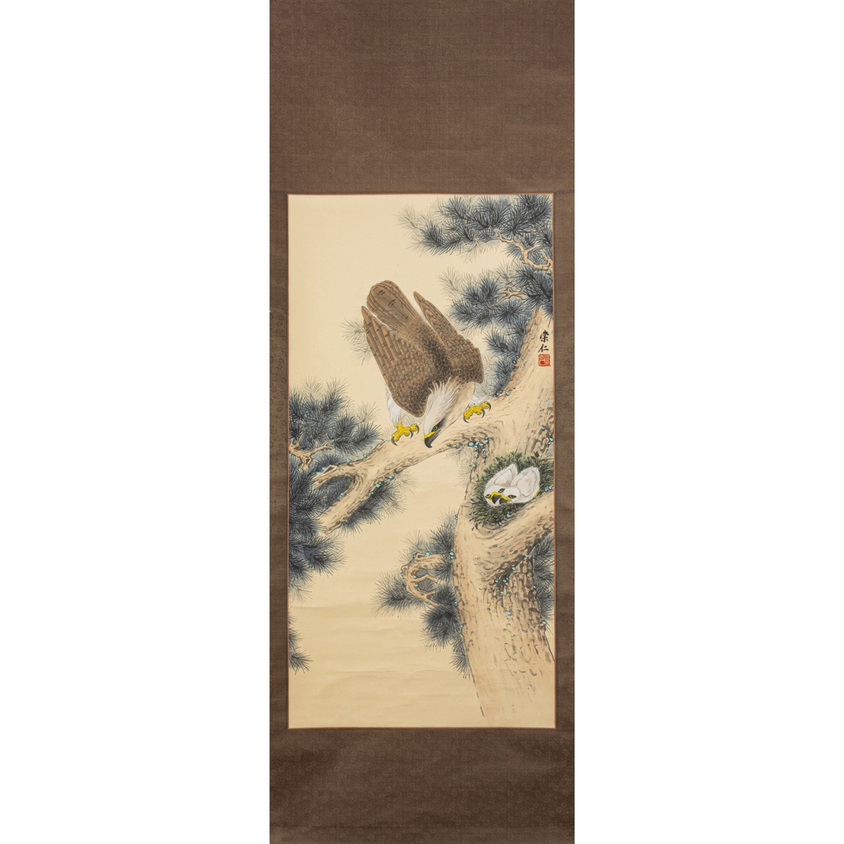 Chongren Zhang | Pine tree and Eagle | Compare similar artworks | MutualArt