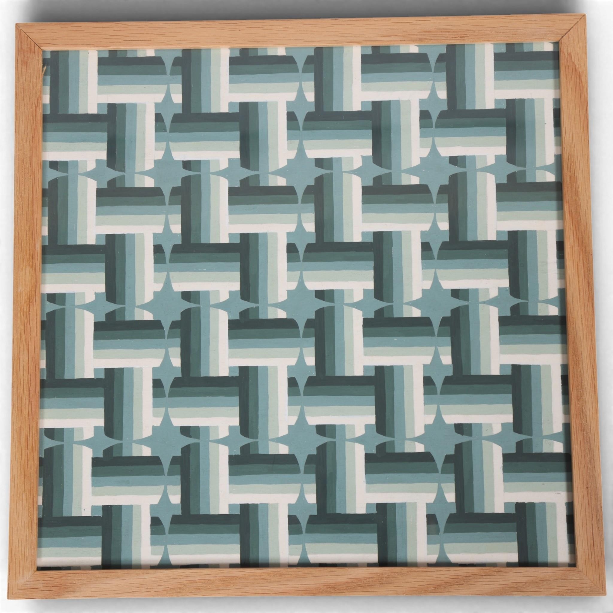 Peter Hall | an original textile design (Circa 1970s) | MutualArt