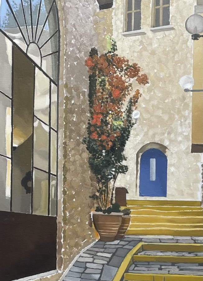 Maria Razinski | Alley in Jaffa (2025) | MutualArt