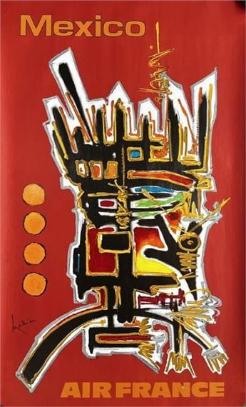 Georges Mathieu | Color poster for Air France | MutualArt