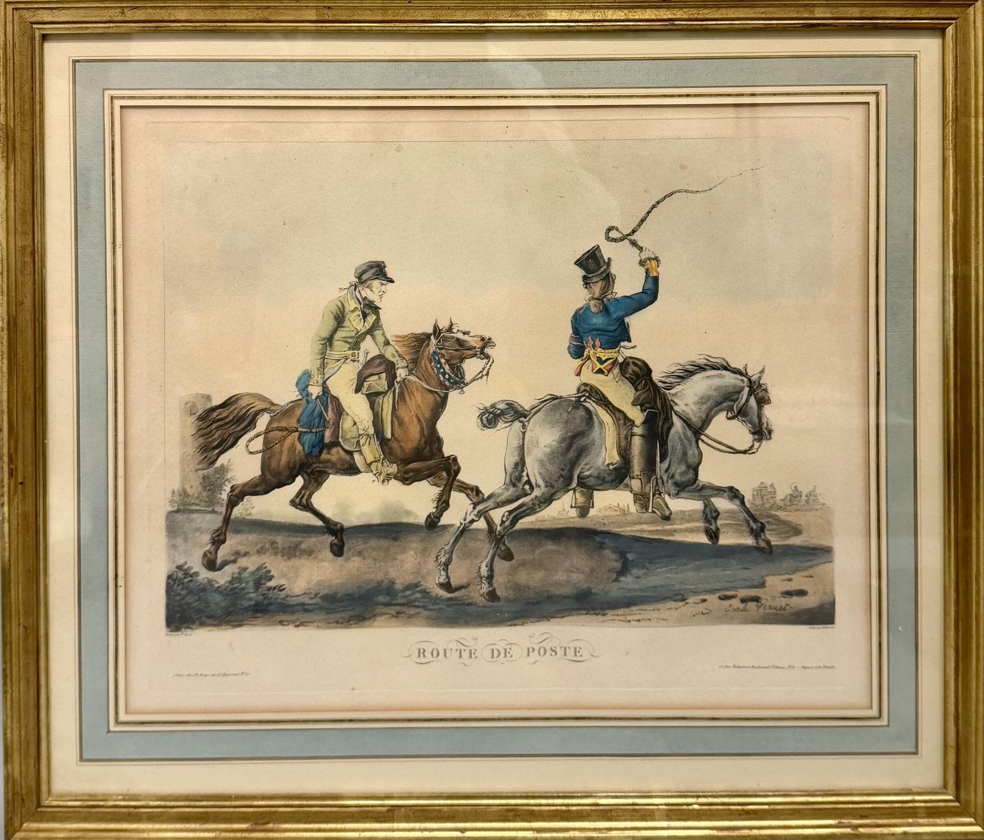 Carle Vernet | Le départ ; La chasse ; La course ; Fin de la course ...