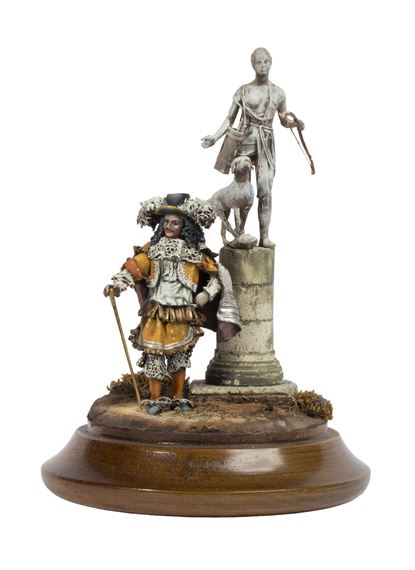 Jean-claude Léger | Louis XIV in front of Diana mounted on a decoration ...