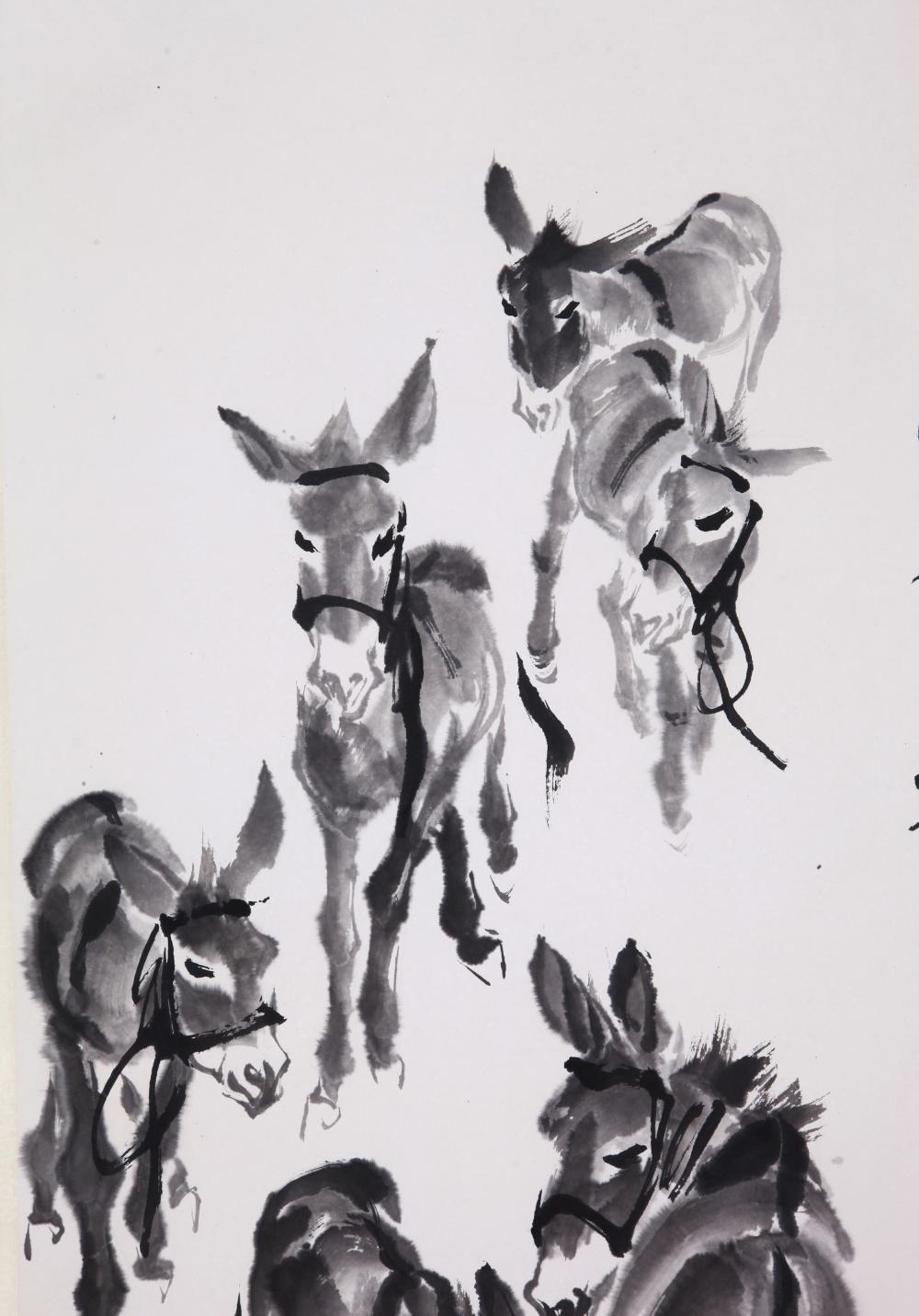 Huang Zhou | Six Donkeys | MutualArt