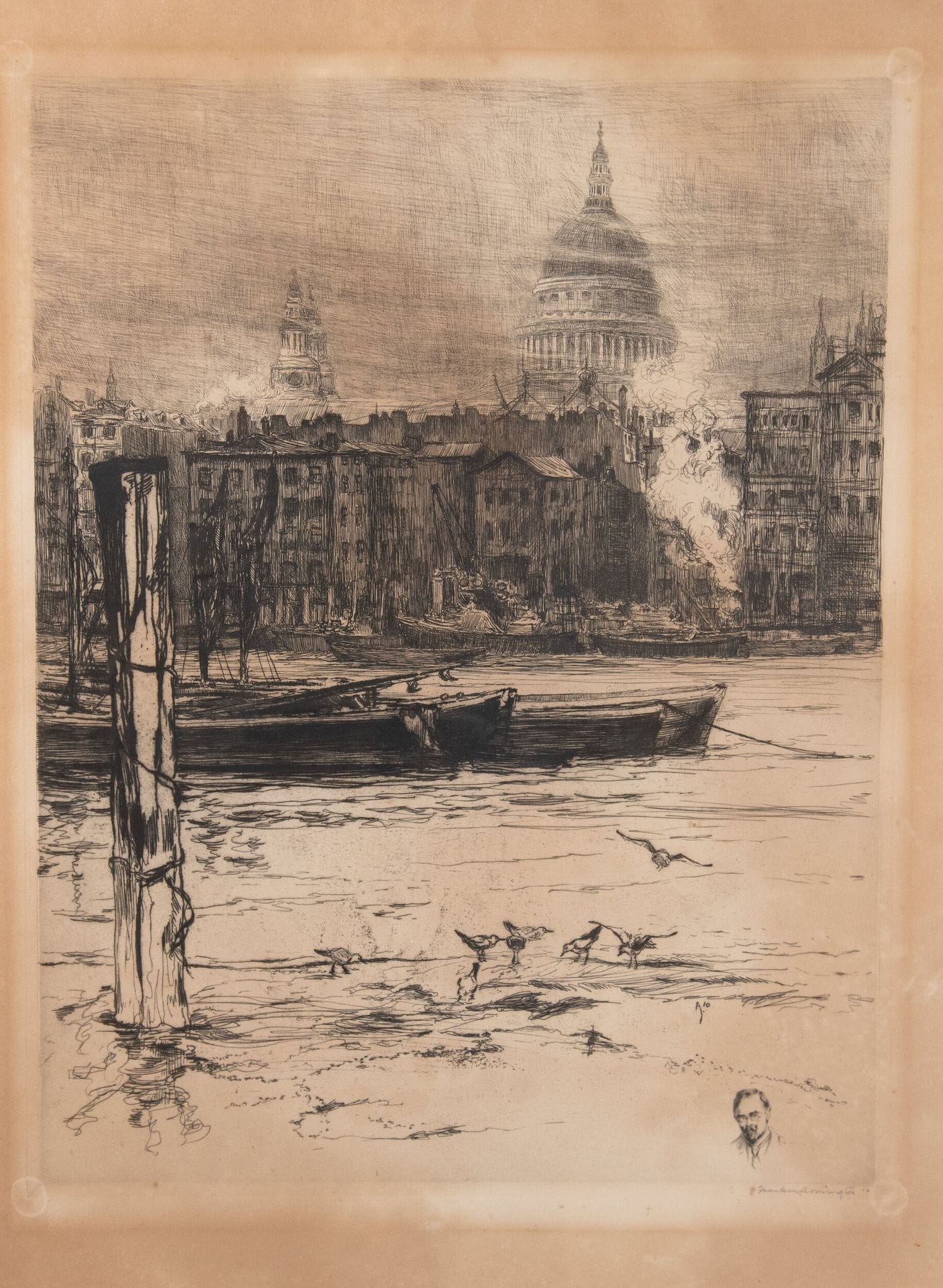 Frank Milton Armington | Eau-forte, signée et datée au crayon dans la ...