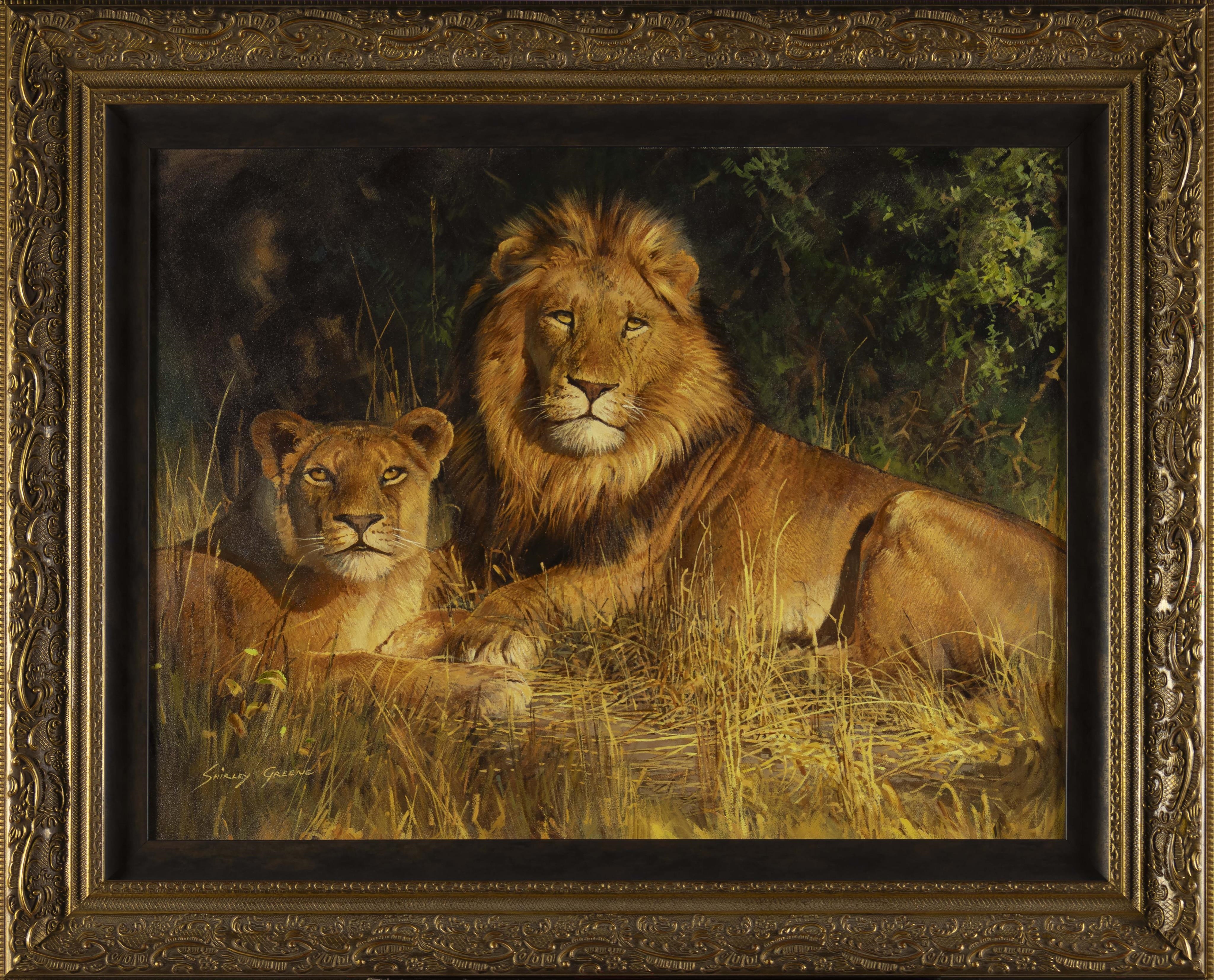 Shirley Greene | Lion Pair | MutualArt