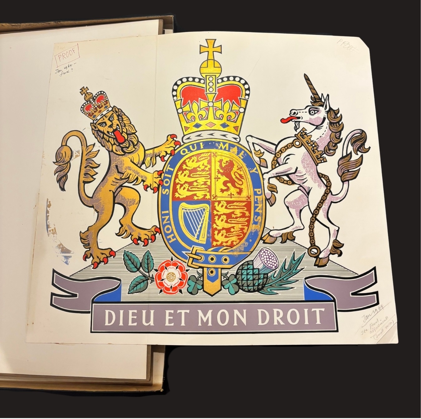 Laurence Scarfe | a large bound folio containing the collected design ...