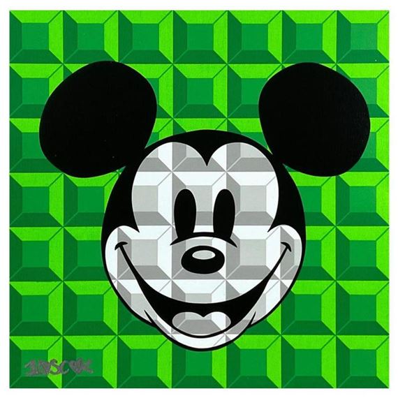 Tennessee Loveless | Green 8-Bit Mickey | MutualArt
