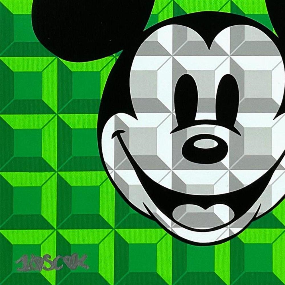 Tennessee Loveless | Green 8-Bit Mickey | MutualArt