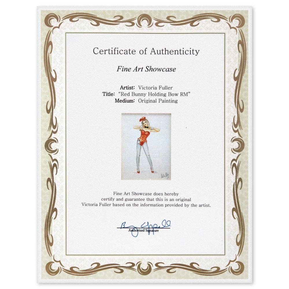 Victoria Fuller | Red Bunny Holding Bow RM | MutualArt