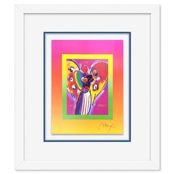 Peter Max | Angel with Heart on Blends II | MutualArt