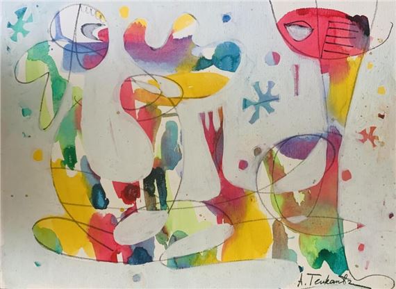Ara Tevkantz | Mixed media on paper | MutualArt