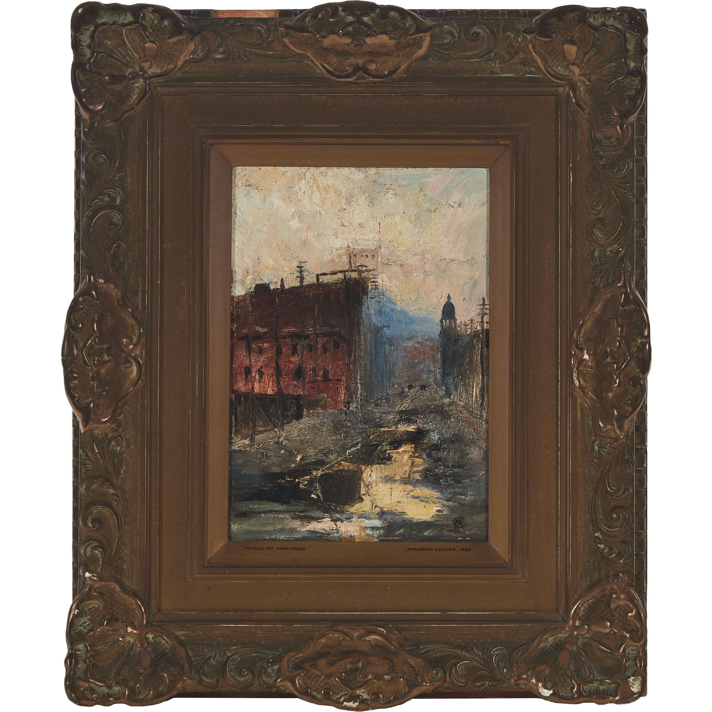 Maurice Galbraith Cullen | LOOKING UP MCGILL STREET, MONTREAL, 11 APRIL ...