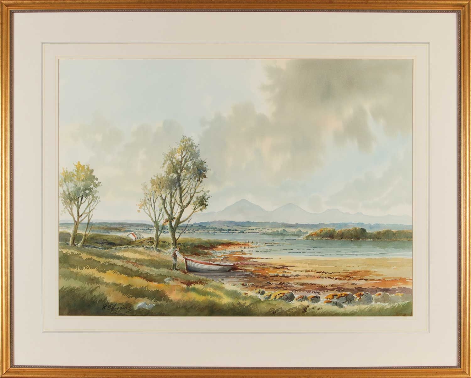 Robert Bertie Higgins | THE MOURNES FROM STRANGFORD LOUGH | MutualArt