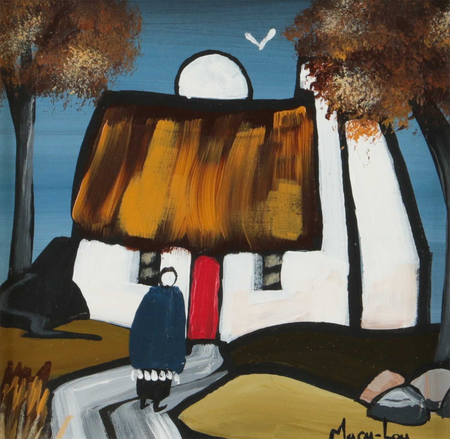 Mary-Lou | MOONLIGHT OVER THE THATCHED COTTAGE | MutualArt
