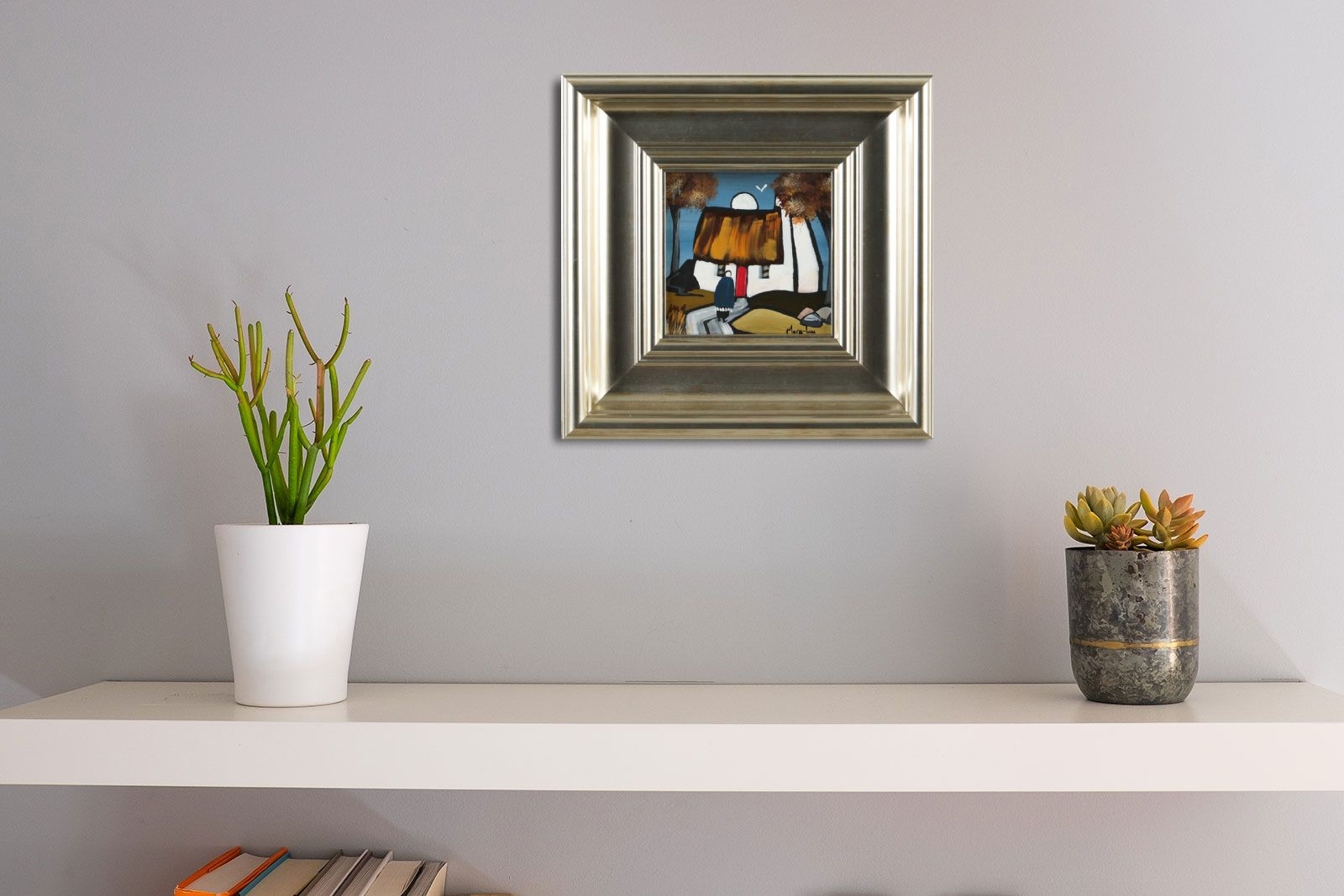 Mary-Lou | MOONLIGHT OVER THE THATCHED COTTAGE | MutualArt