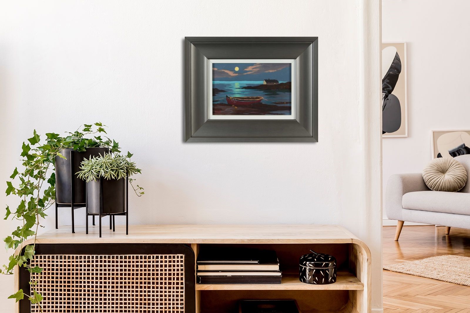 Donal McNaughton | MOONLIGHT OVER THE SHORE | MutualArt