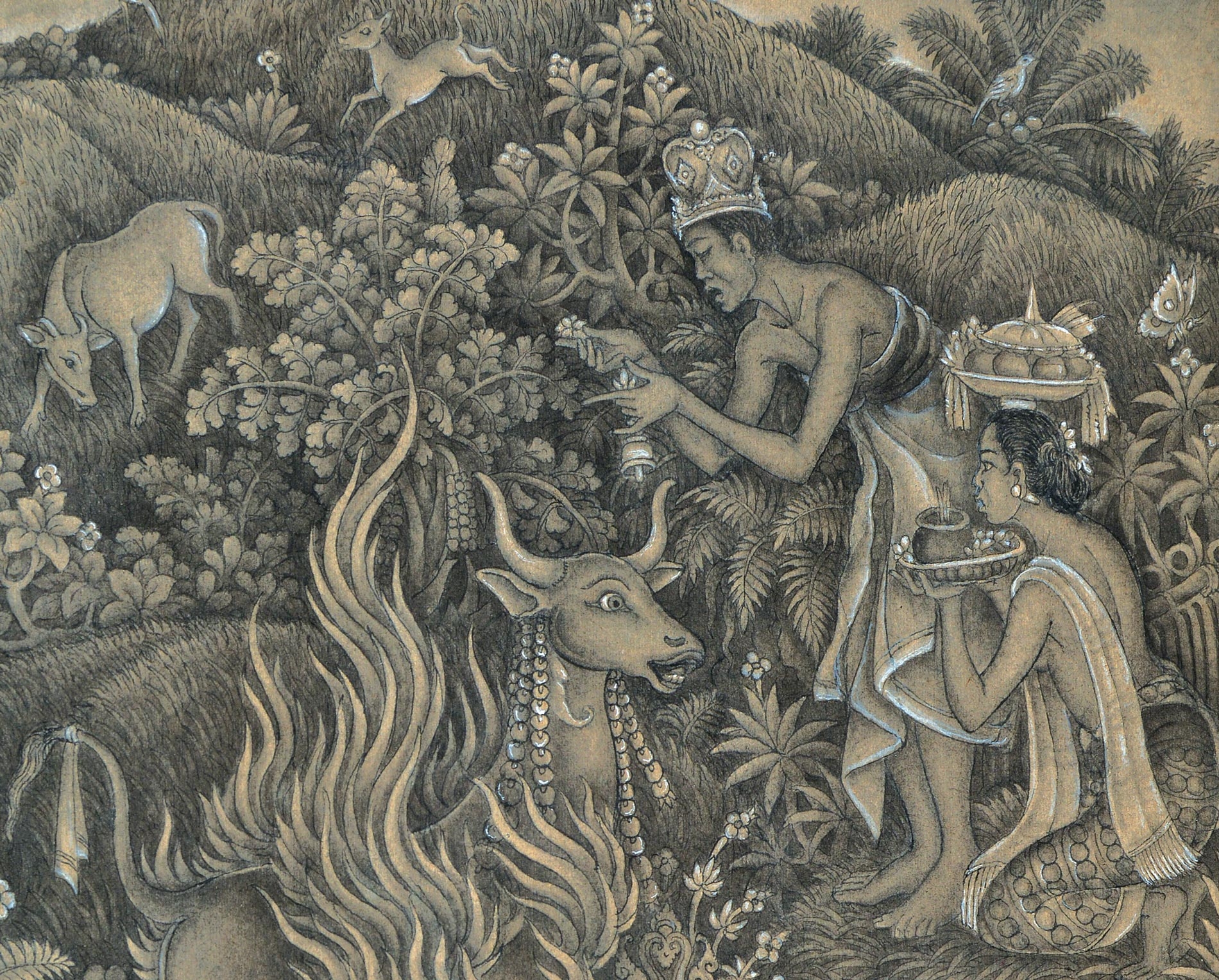 Ida Bagus Made Poleng | Cremation Ceremony (1940s) | MutualArt