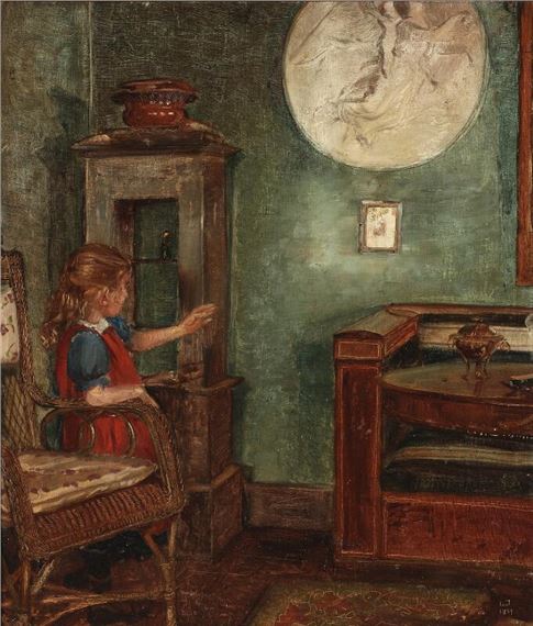 Luplau Janssen | Triers værelse paa Vallekilde Højskole (1899) | MutualArt
