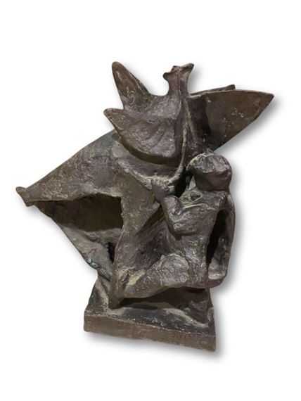 Gutman Nahum | An angel - Rare bronze sculpture | Compare similar ...