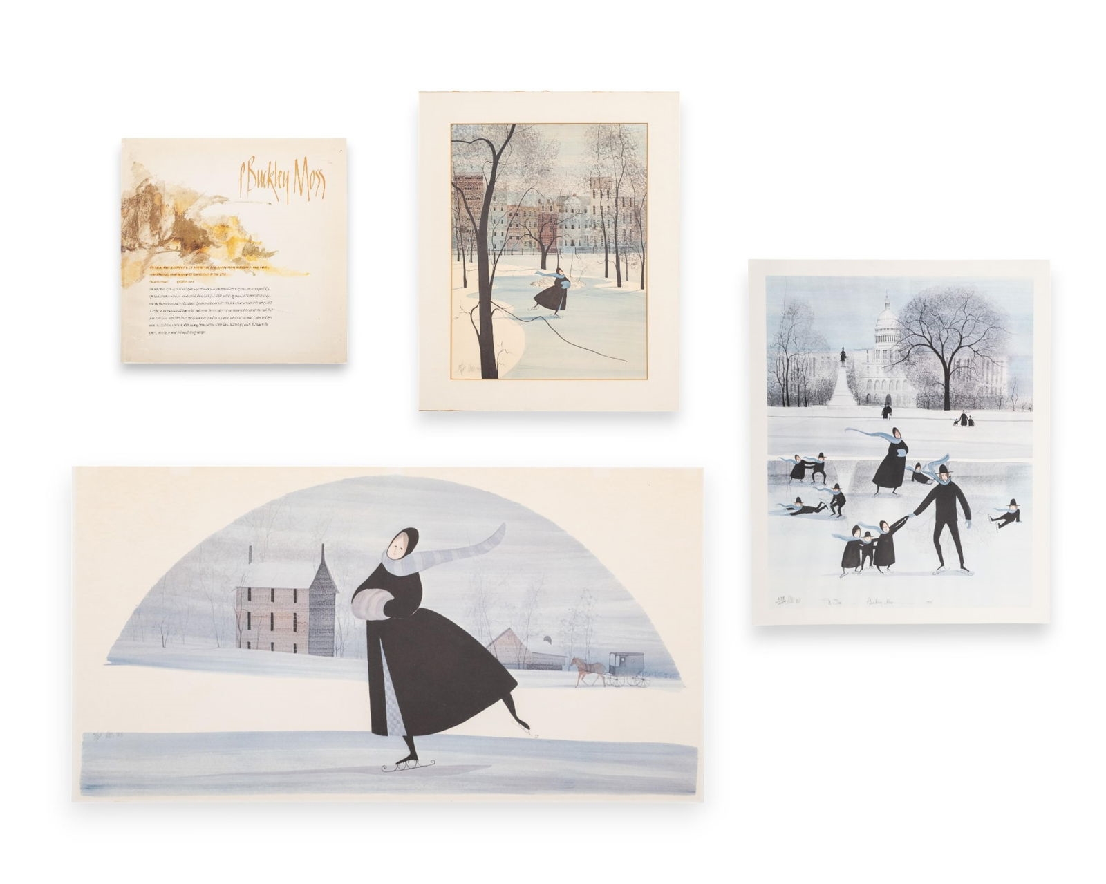 P. Buckley Moss | Set of 3 Signed P. Buckley Moss Limited Edition ...