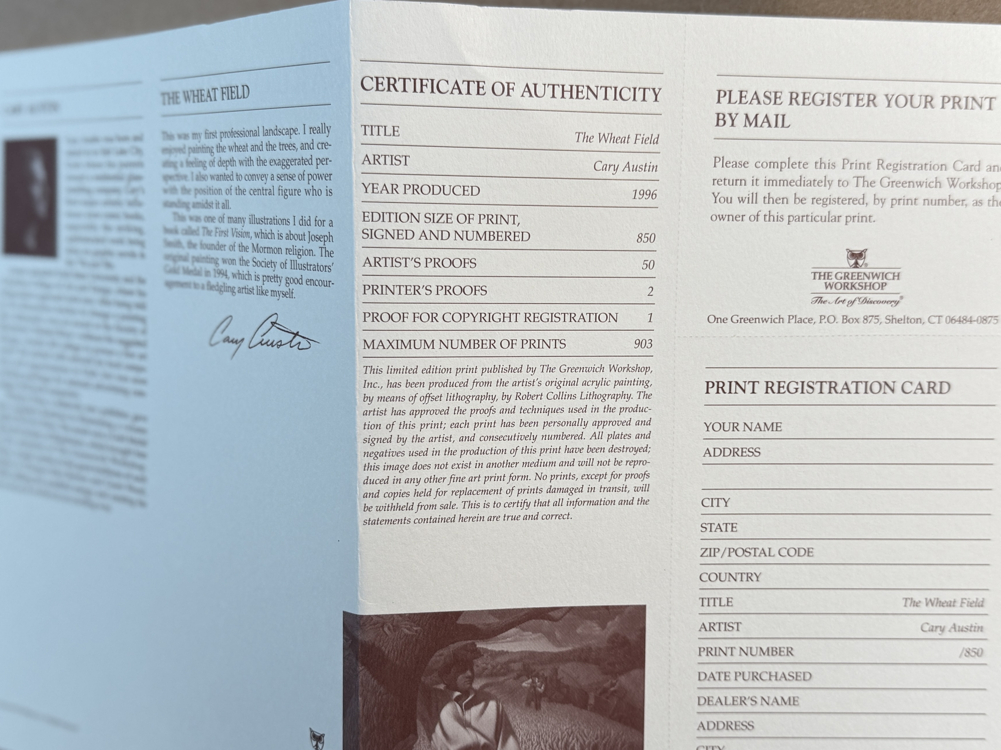 Cary Austin | THE WHEAT FIELD | MutualArt