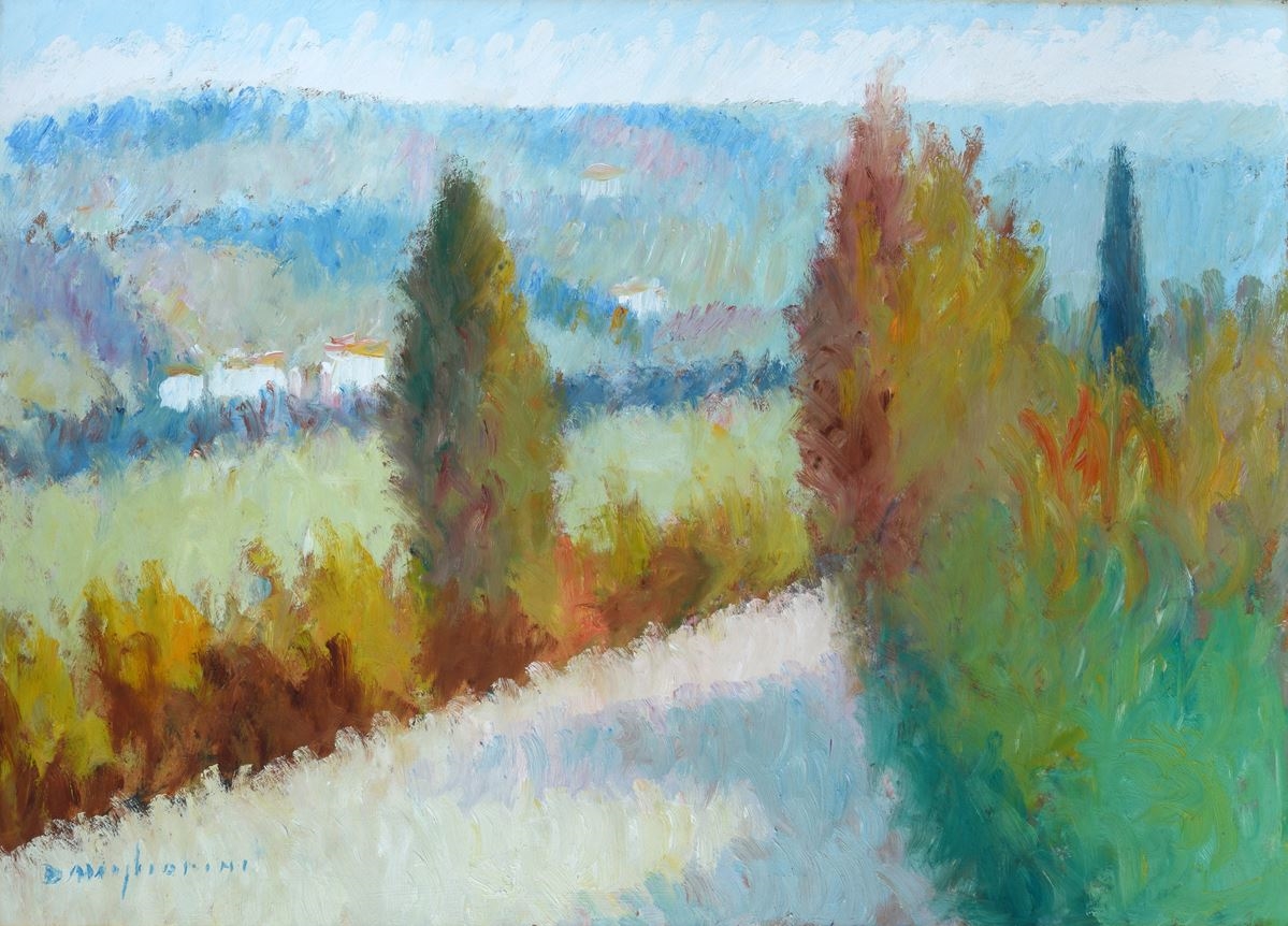 Dino Migliorini | Paesaggio con case | MutualArt