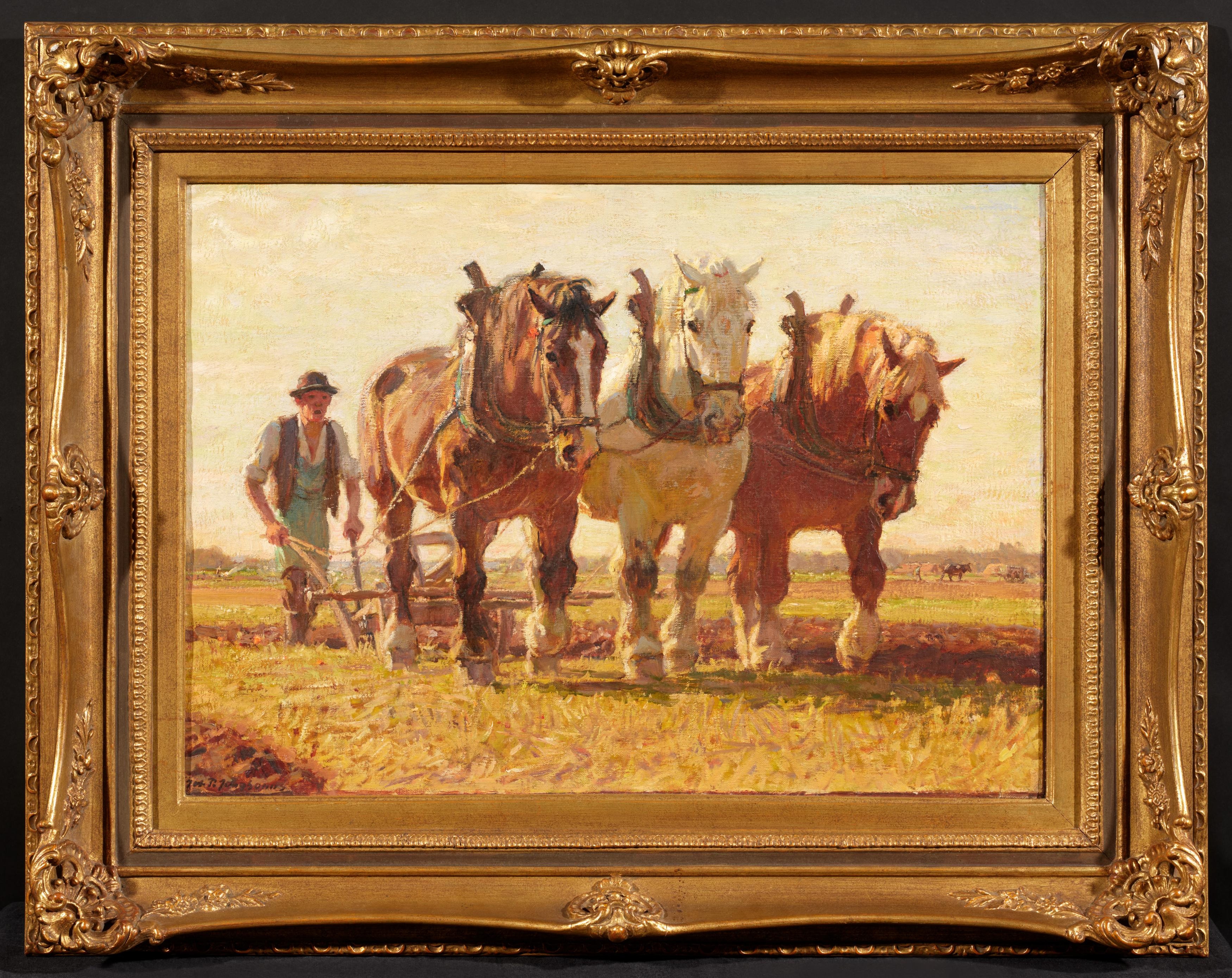 Julius Paul Junghanns | Pflügender Bauer | MutualArt