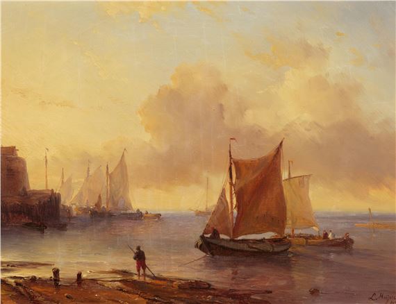 Johan Hendrik Louis Meijer | Abendliche Küstenlandschaft (1840) | MutualArt