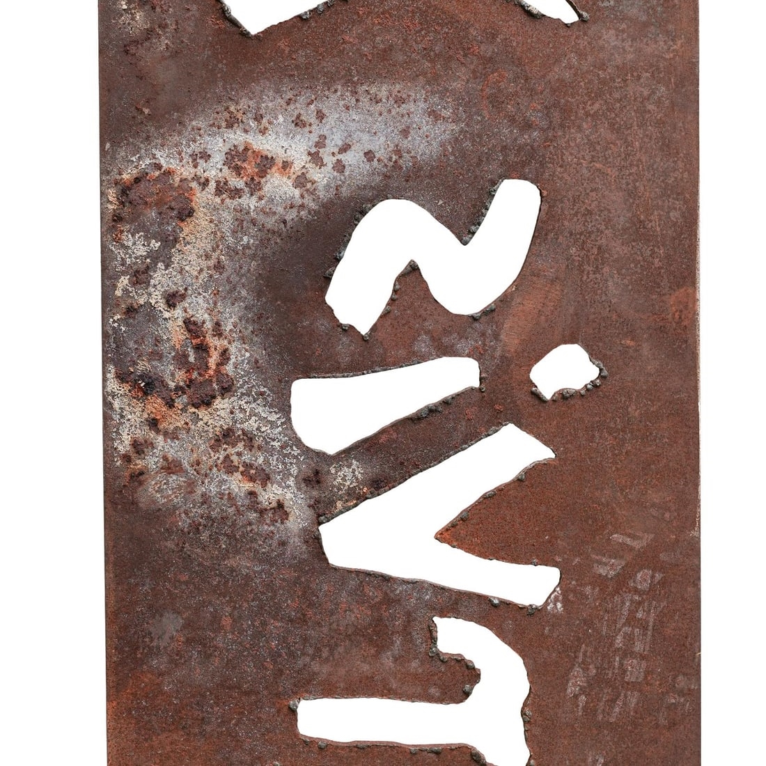 Purvis Young | Signature Cut Iron Sign (20th Century) | MutualArt