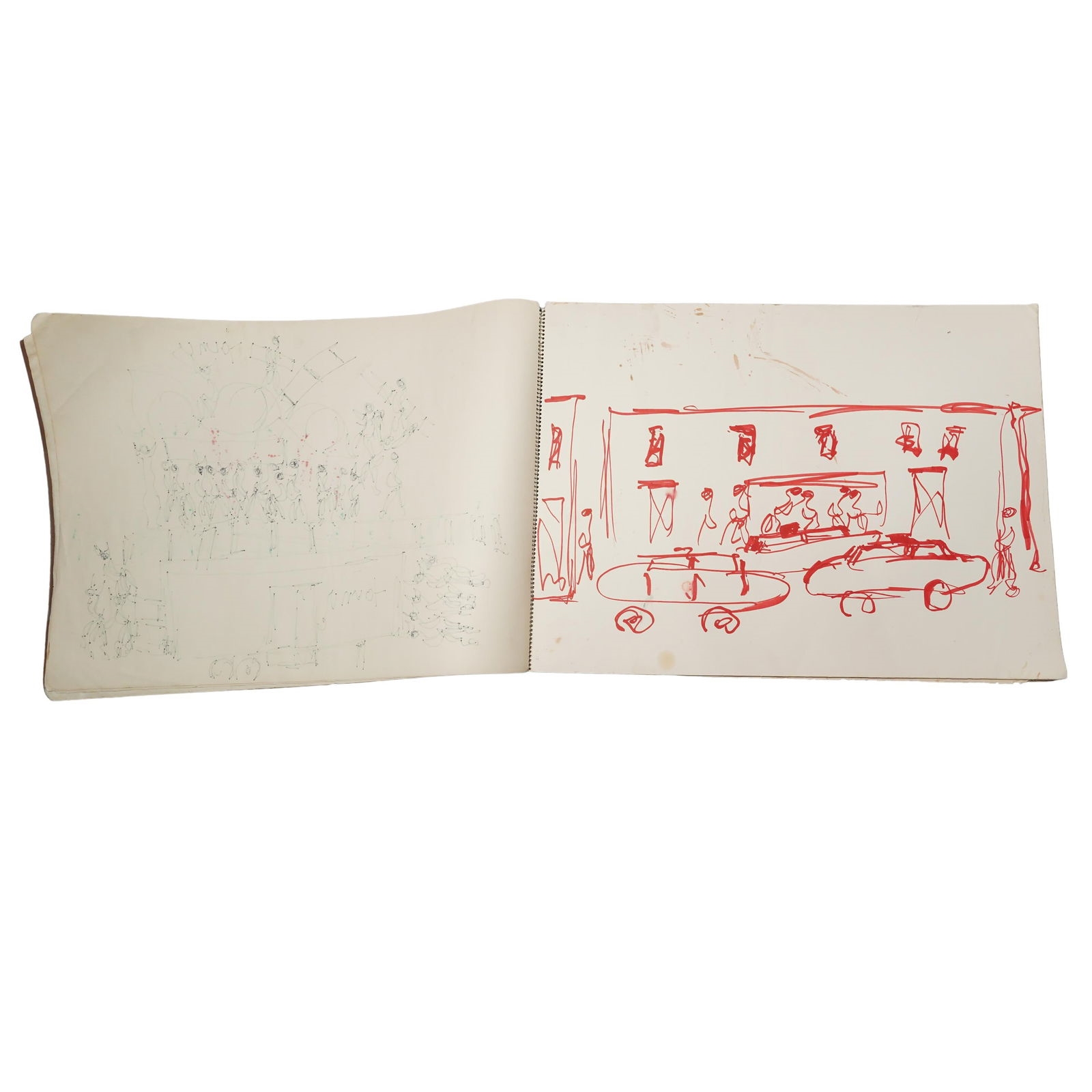Purvis Young | Sketchbook Drawings (Late 21) | MutualArt