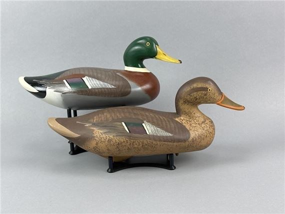 Robert Madison Mitchell | 2 Madison Mitchell Mallard Duck Decoys (1965 ...