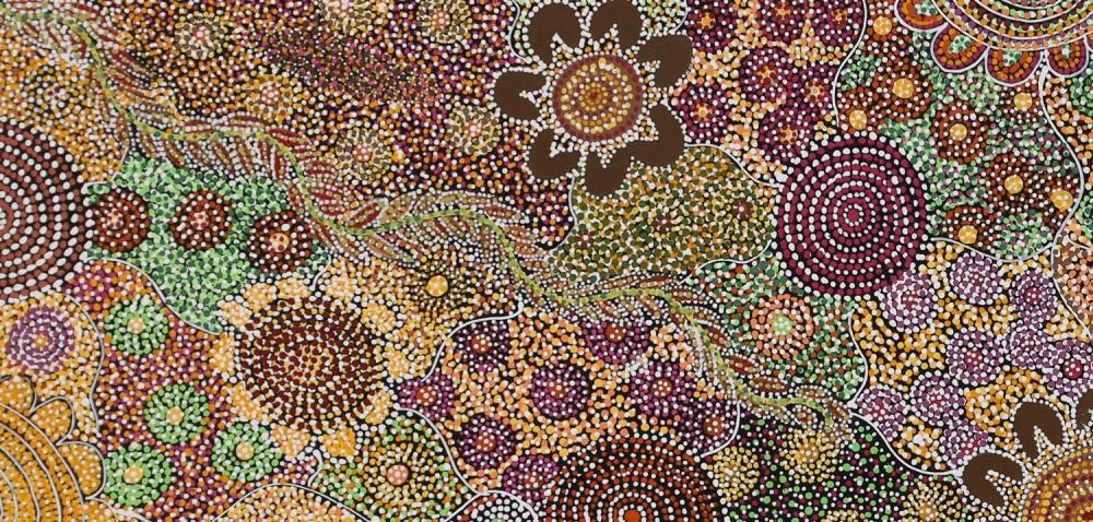 Helen Rubuntja | Bush Leaves (2023) | MutualArt