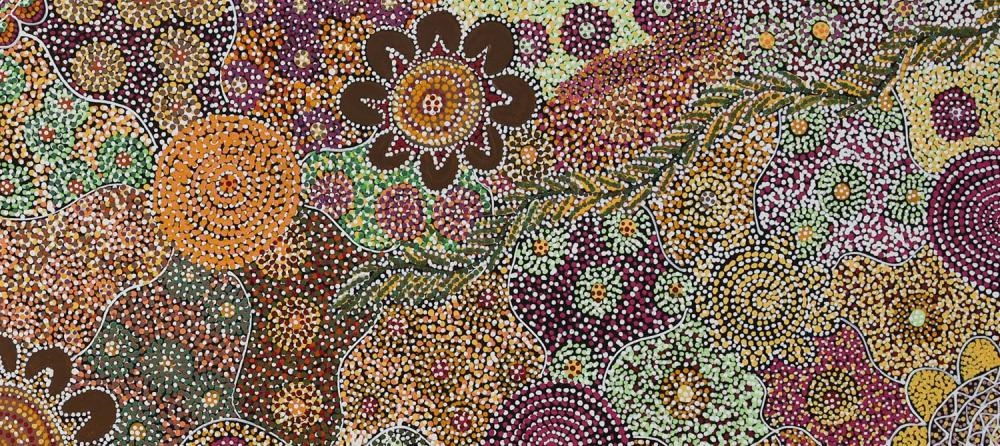 Helen Rubuntja | Bush Leaves (2023) | MutualArt